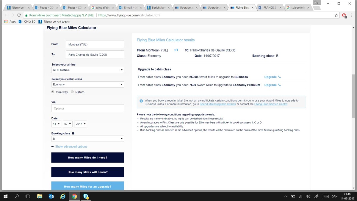 FB calculation - InsideFlyer