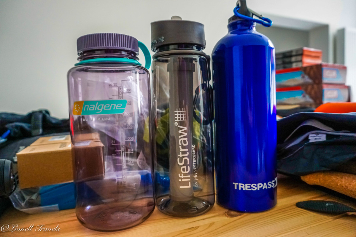 Pre trip sorting water bottles - InsideFlyer