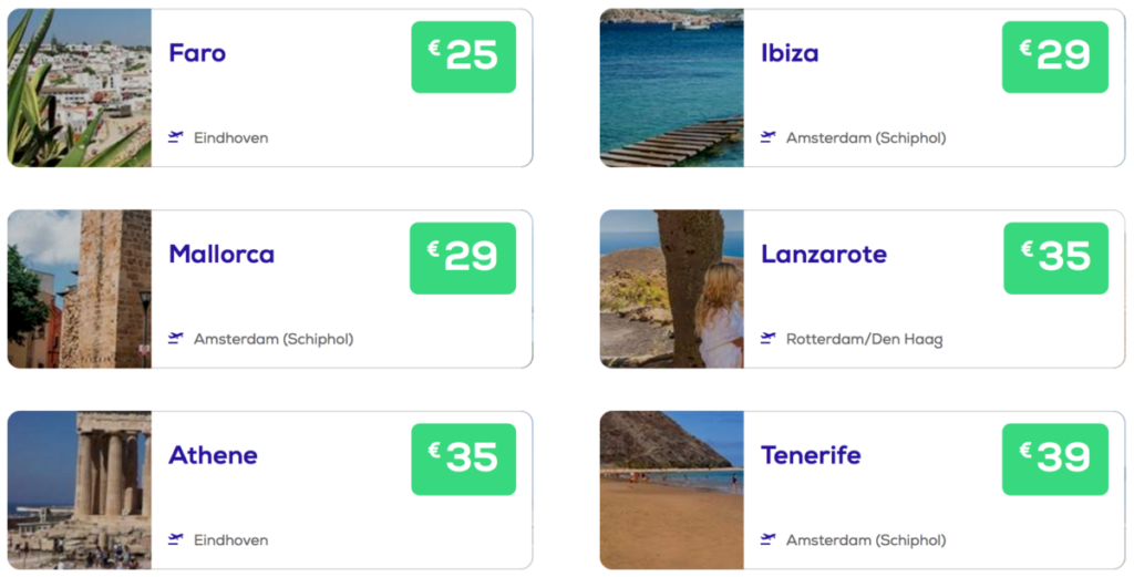 Sale bij Transavia, tickets vanaf €19 - InsideFlyer