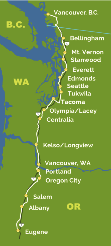 Bestemmingstips - Met Amtrak Cascades trein van Vancouver naar Seattle ...